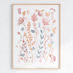 Boho Rainbow Nursery Prints: Watercolor Flowers, 'somewhere Over the ...