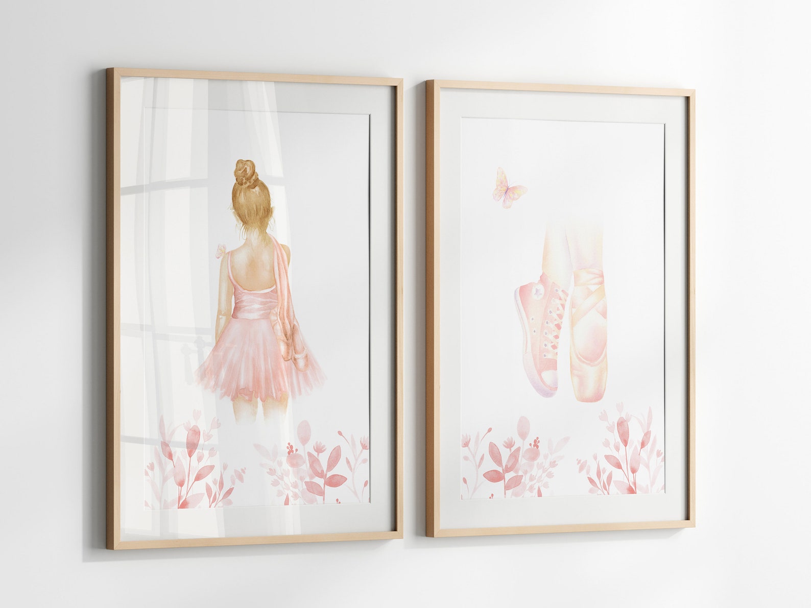 Ballet Theme Girl Room Decor Ballerina Nursery Wall Art Set - Etsy