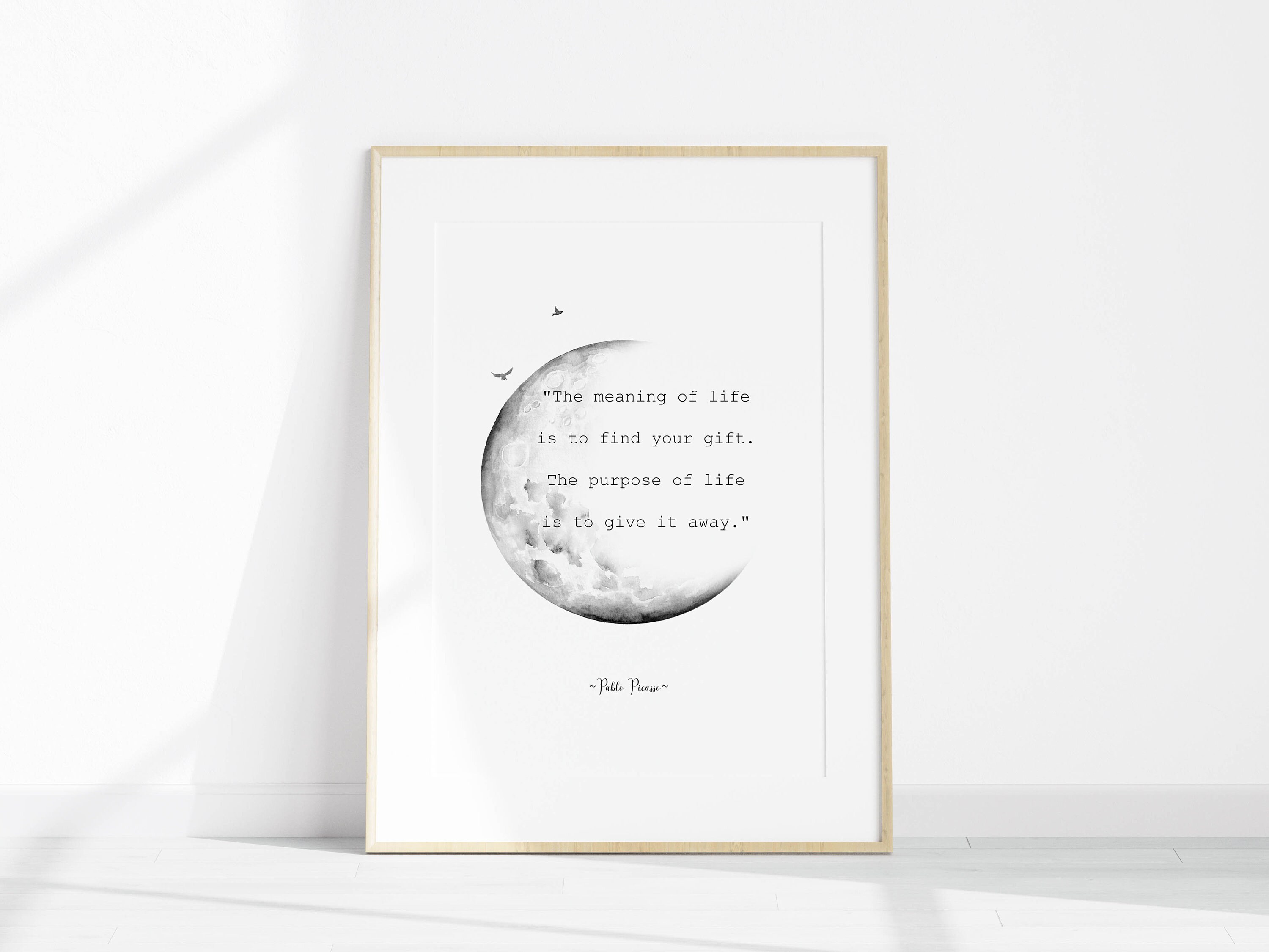 Picasso Quote Print, Inspirational Moon Art (digital Download) - Etsy