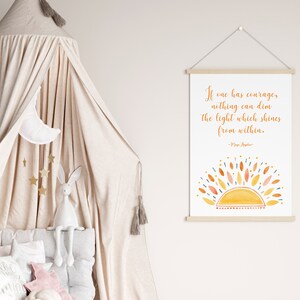 Maya Angelou Quote Wall Art, Inspirational Quote for Nursery, Kids ...
