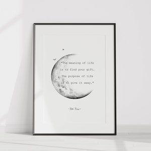 Picasso Quote Print, Inspirational Moon Art (digital Download) - Etsy