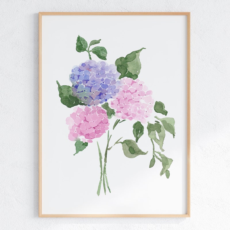 Hydrangea Print - Etsy