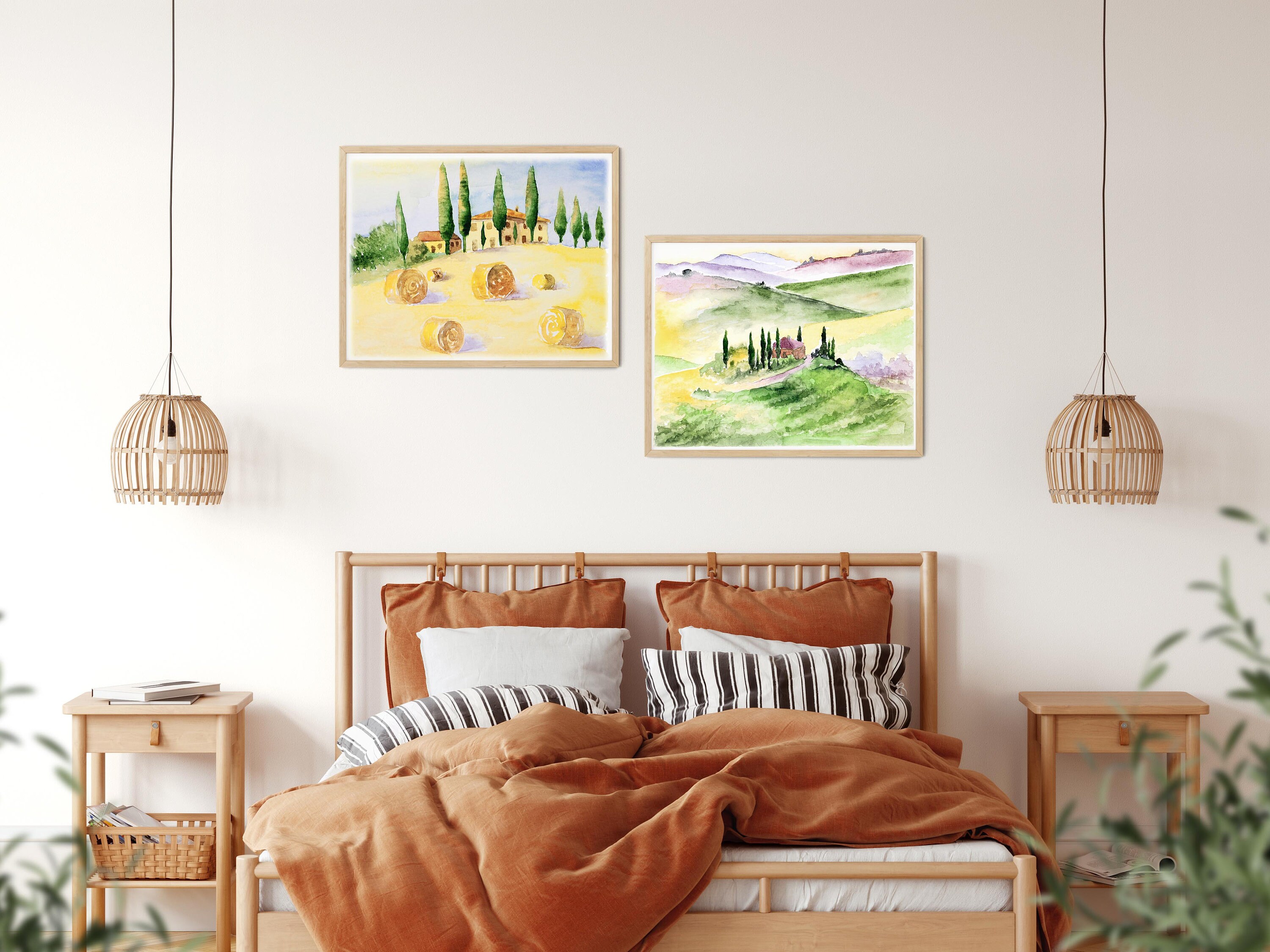 Tuscany Italy Wall Art Printable Italian Countryside Decor - Etsy