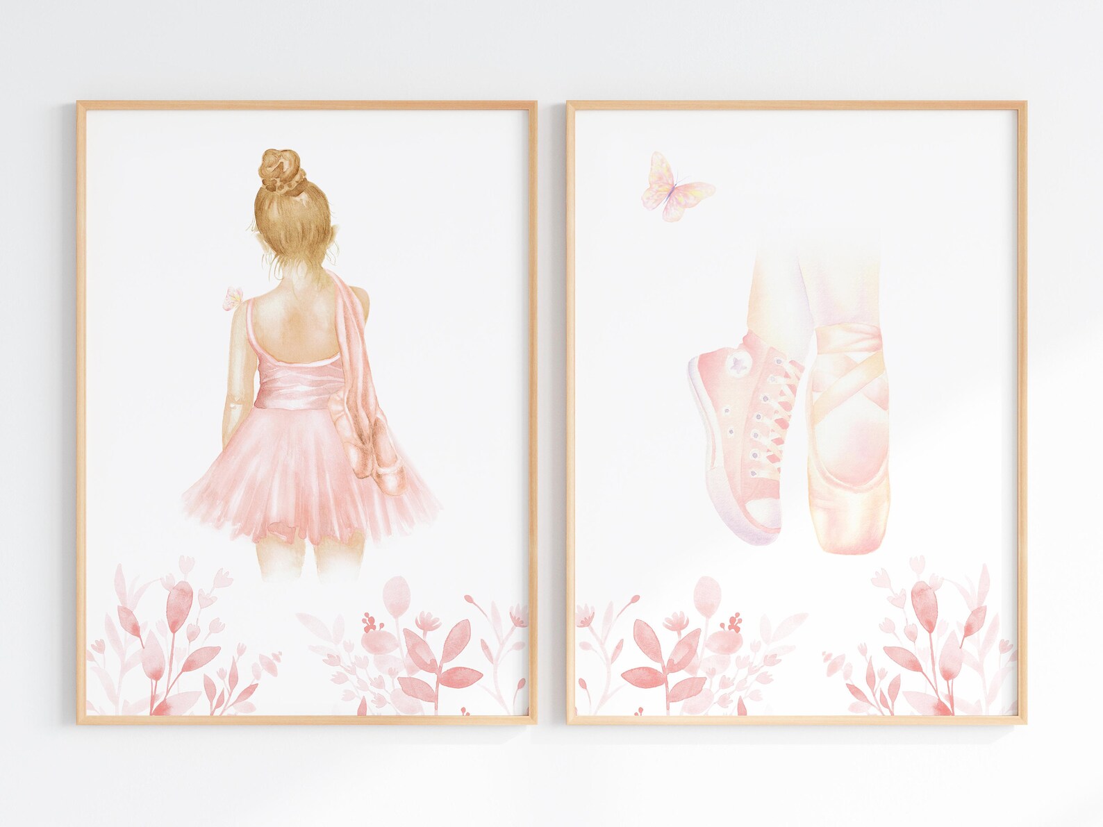 Ballet Theme Girl Room Decor Ballerina Nursery Wall Art Set - Etsy