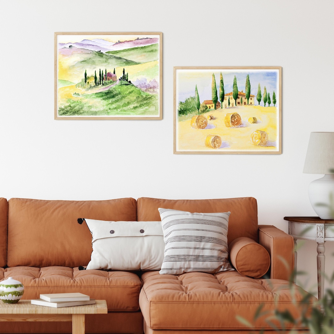 Tuscany Italy Wall Art Printable, Italian Countryside Decor, Tuscany ...