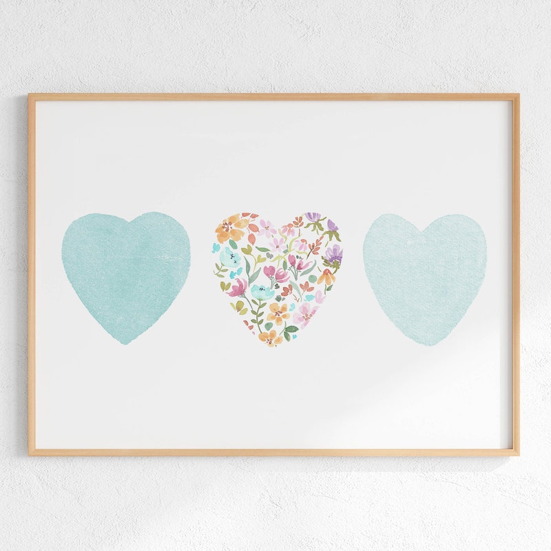 Heart Print - Etsy