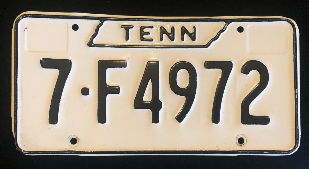 Vintage Original 1970s Tennessee License Plate in Mint Condition - Etsy