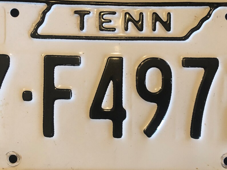 Vintage Original 1970s Tennessee License Plate in Mint Condition - Etsy