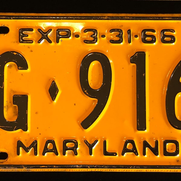 1966 License Plates - Etsy
