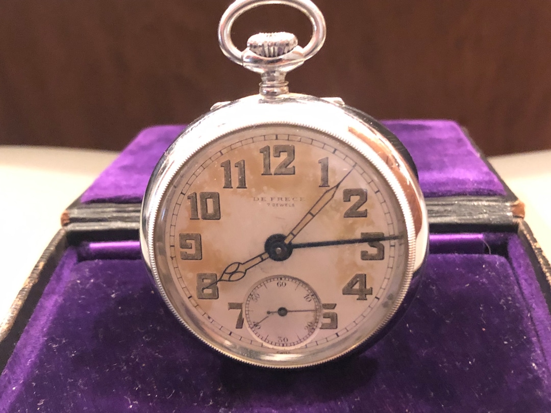 Vintage Art Deco De Frece 7 Jewel Alarm Pocket Watch - Etsy