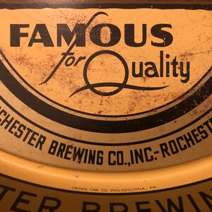 Vintage 12 Inch Old Topper Beer Tray (rochester,ny) - Etsy