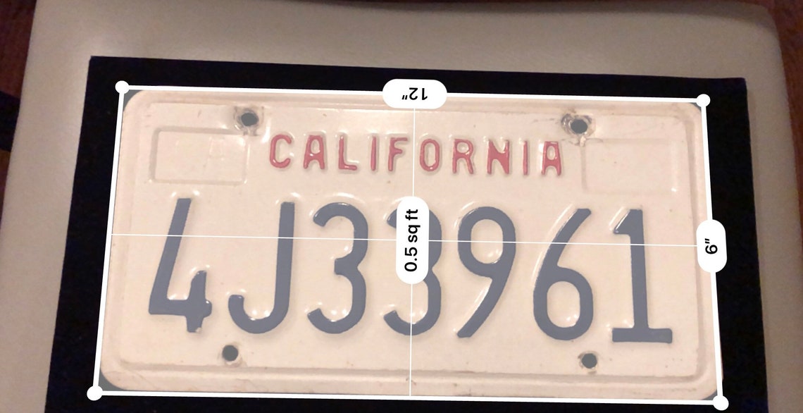 Vintage Original 1980s California License Plate in Excellent | Etsy