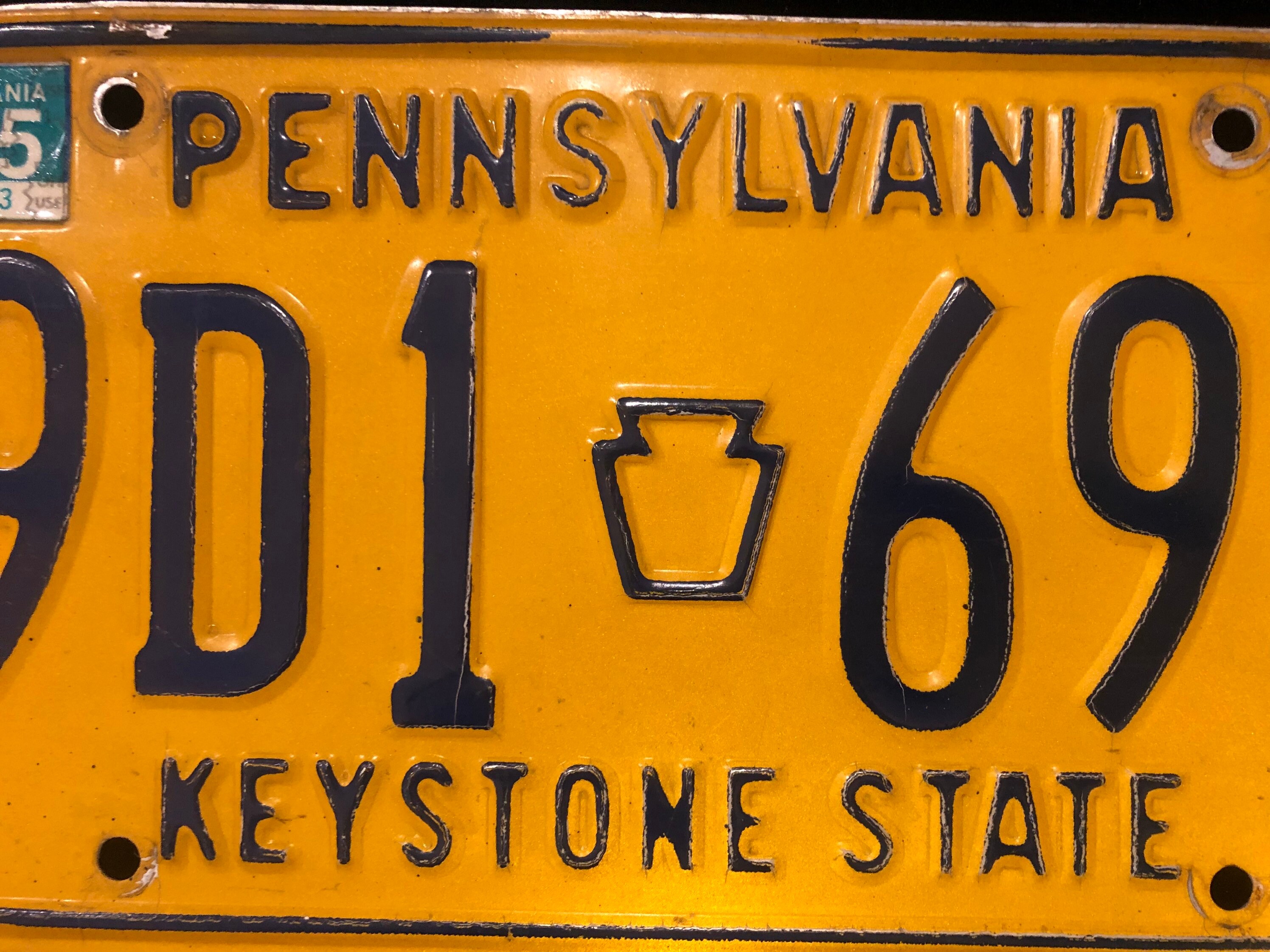 Vintage Original 1980s PA License Plate in Excellent Condition - Etsy
