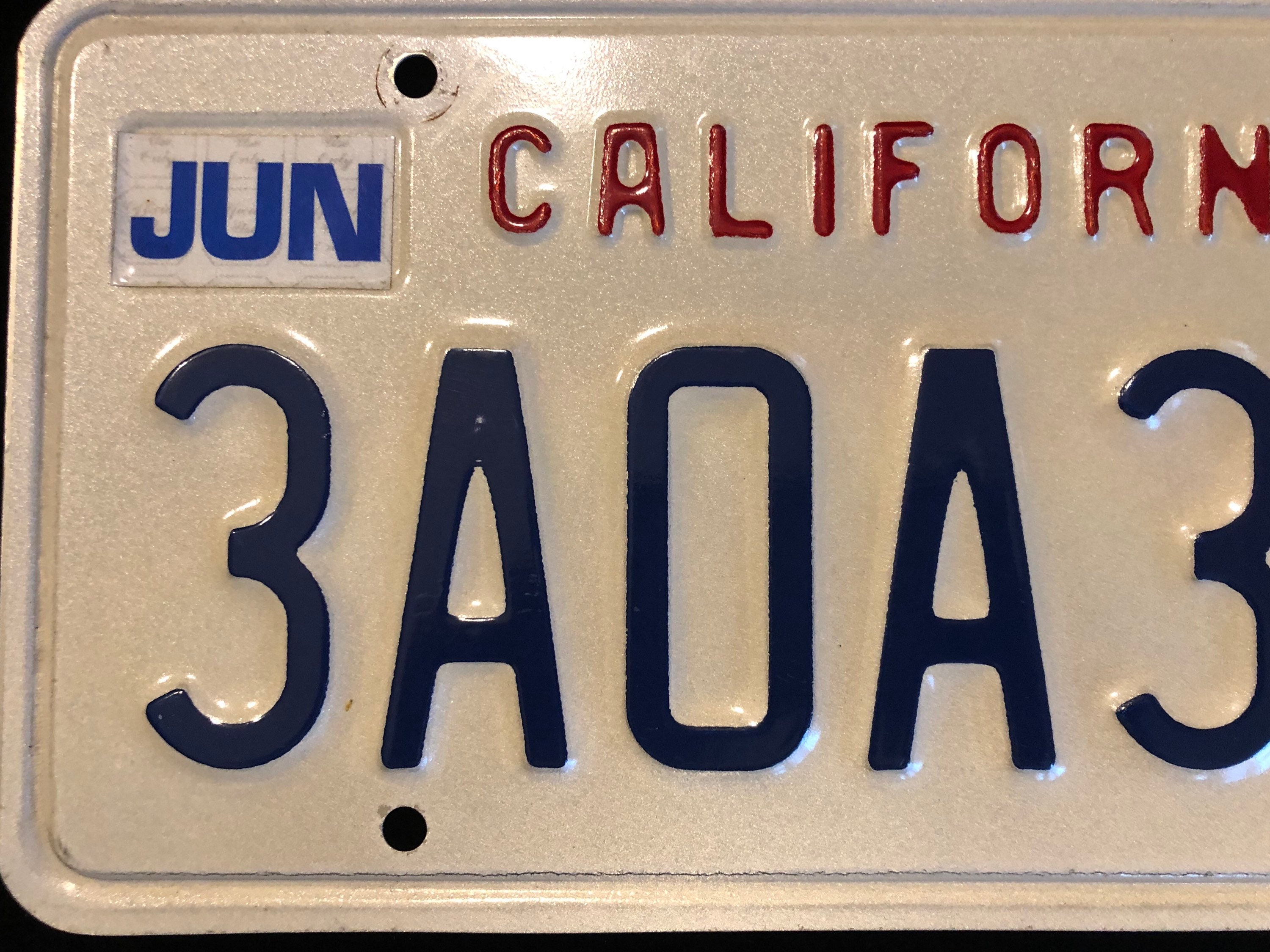 Vintage Original 1990 California License Plate in Mint | Etsy