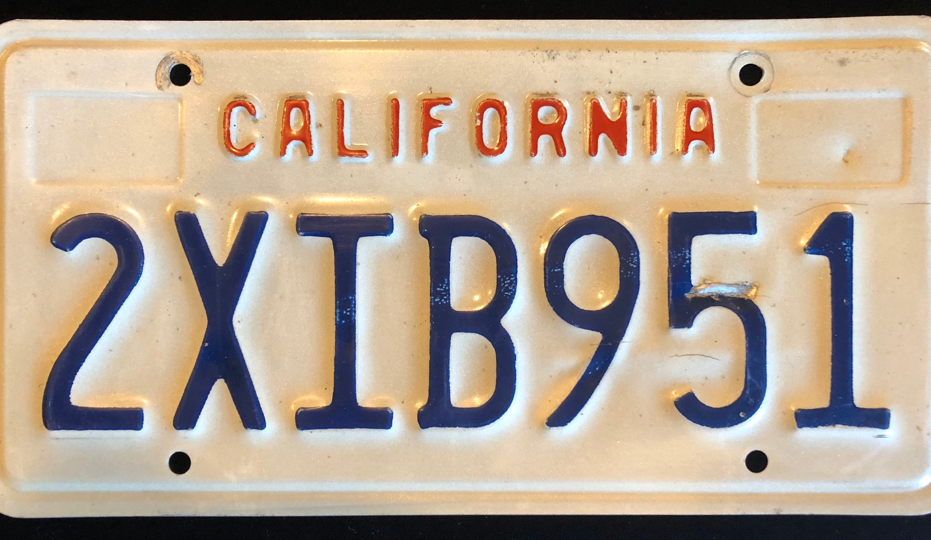 Vintage 1990s Original California License Plate in Excellent Condition ...