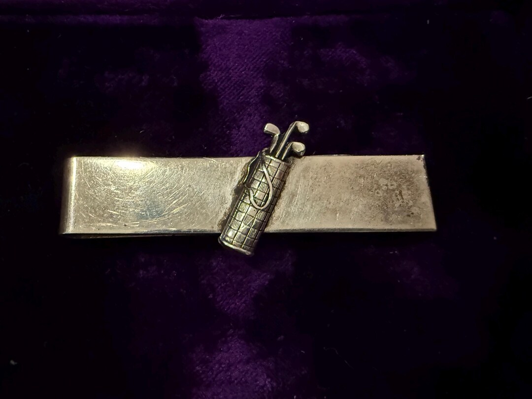 Vintage Sterling Silver Golf Bag Money Clip - Etsy