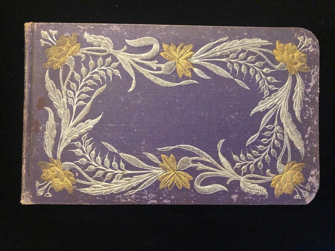 Vintage 1880s Victorian Autograph Book in Excellent Condition - Etsy