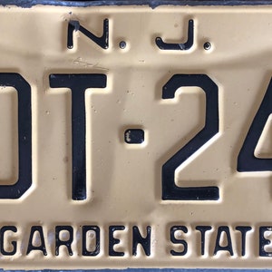 Vintage 1970 NJ License Plate( Garden State) in Good Condition - Etsy