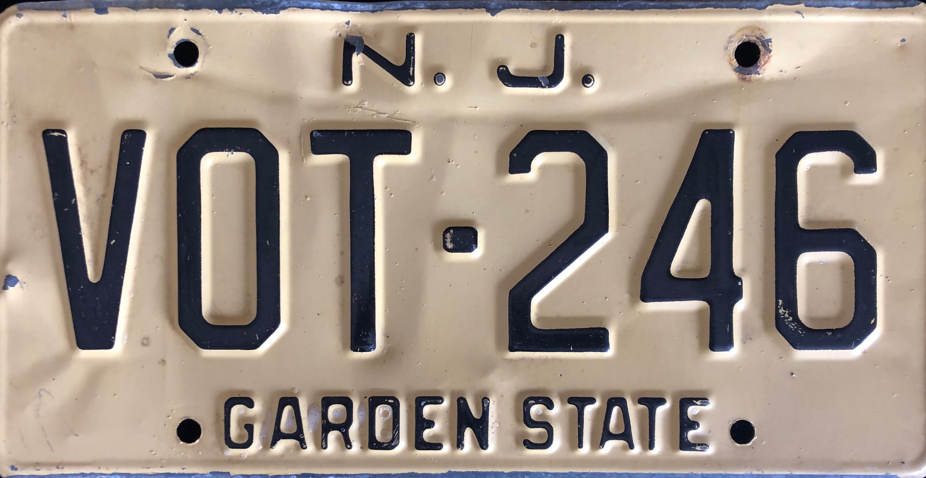 Vintage 1970 NJ License Plate Garden State in Good Condition - Etsy