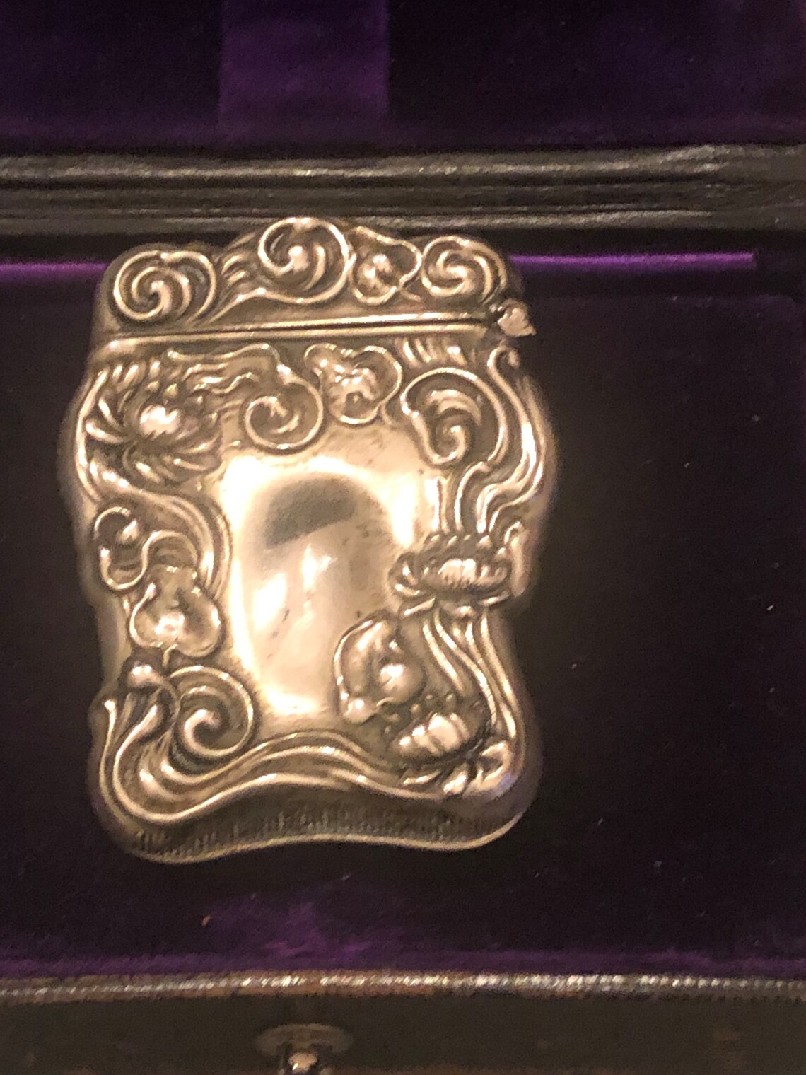 Beautiful Victorian Floral Designed Sterling Silver Match Safe - Etsy