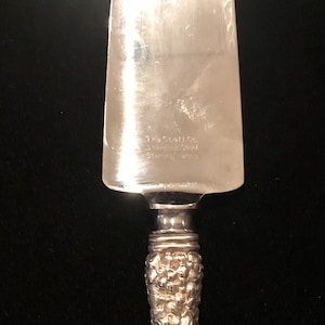 Vintage Steiff Sterling Repousse Silver Cake Knife - Etsy