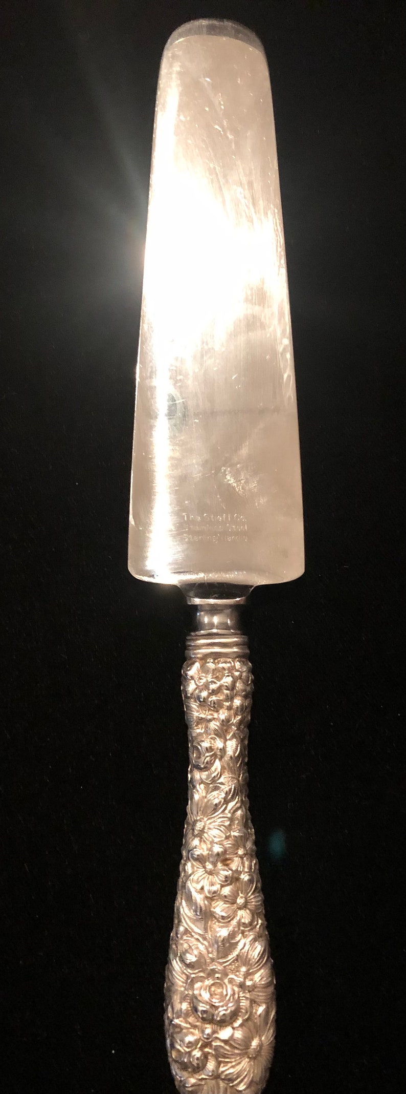 Vintage Steiff Sterling Repousse Silver Cake Knife - Etsy Vintage Steiff Sterling Repousse Silver Cake Knife - Etsy