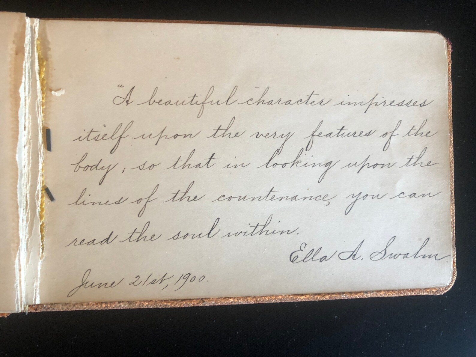 Vintage 1890s Victorian Autograph Album Book in Good Condition - Etsy