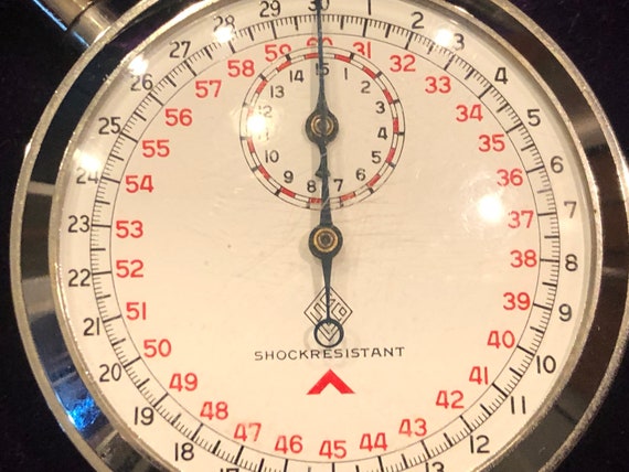 Vintage Swiss Stopwatch in Mint Condition - Gem