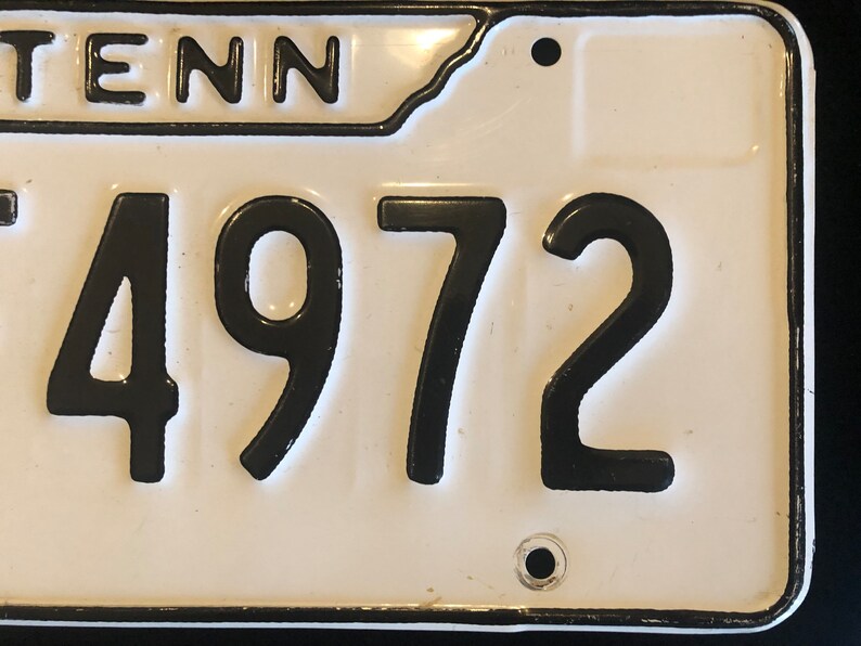 Vintage Original 1970s Tennessee License Plate in Mint Condition - Etsy