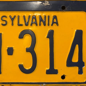 Vintage 1970 PA License Plate in Good Condition - Etsy