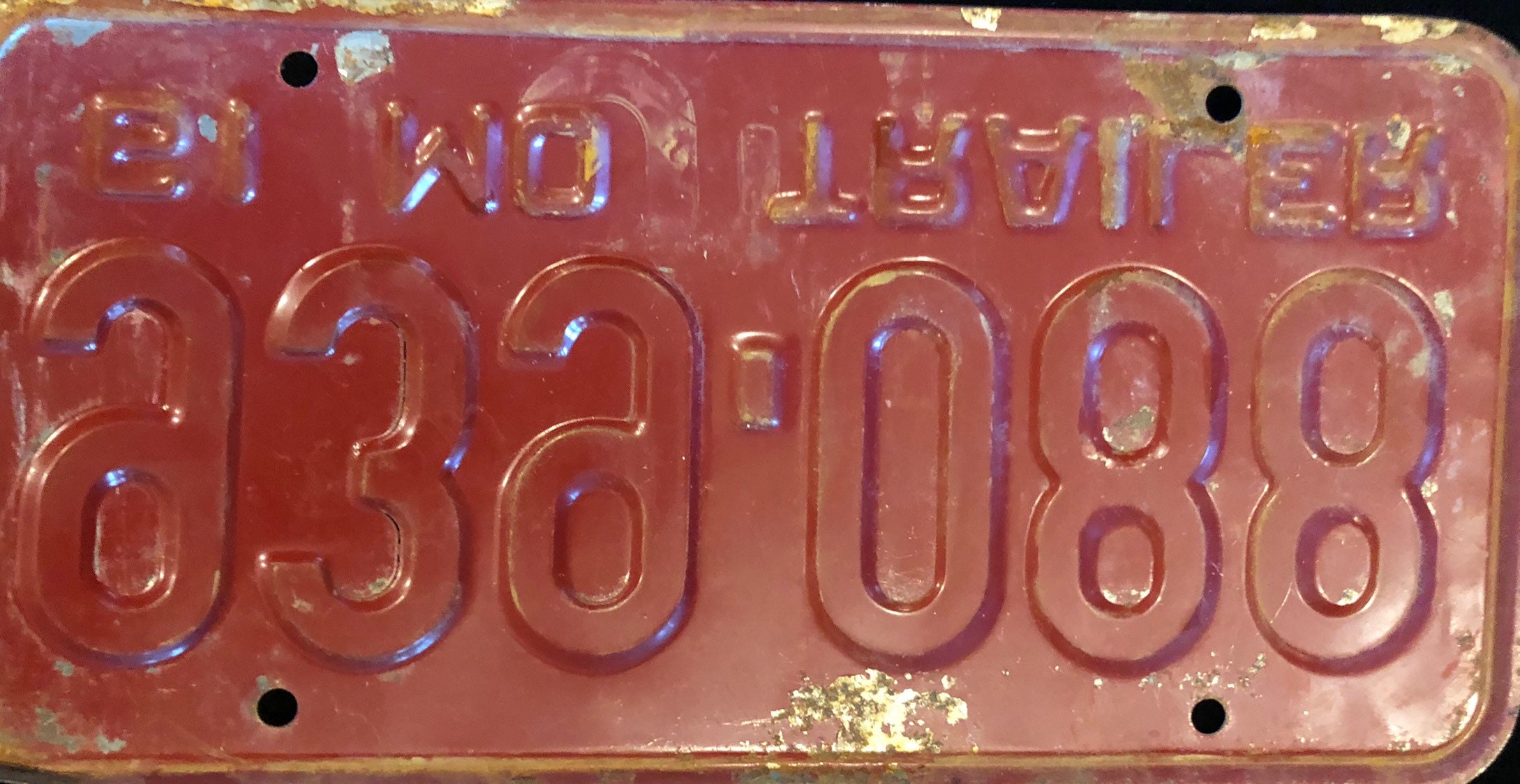 Vintage 1961 Missouri Trailer License Plate - Etsy