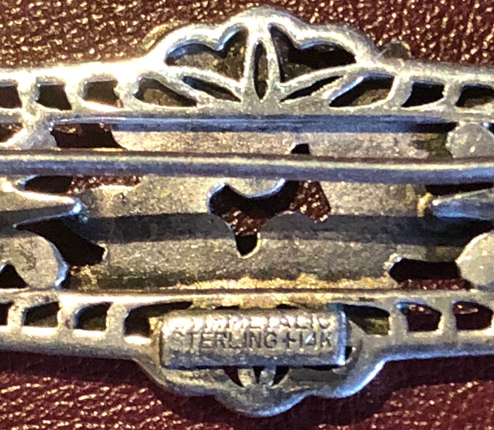 Sterling Silver Art Deco Pin - Etsy