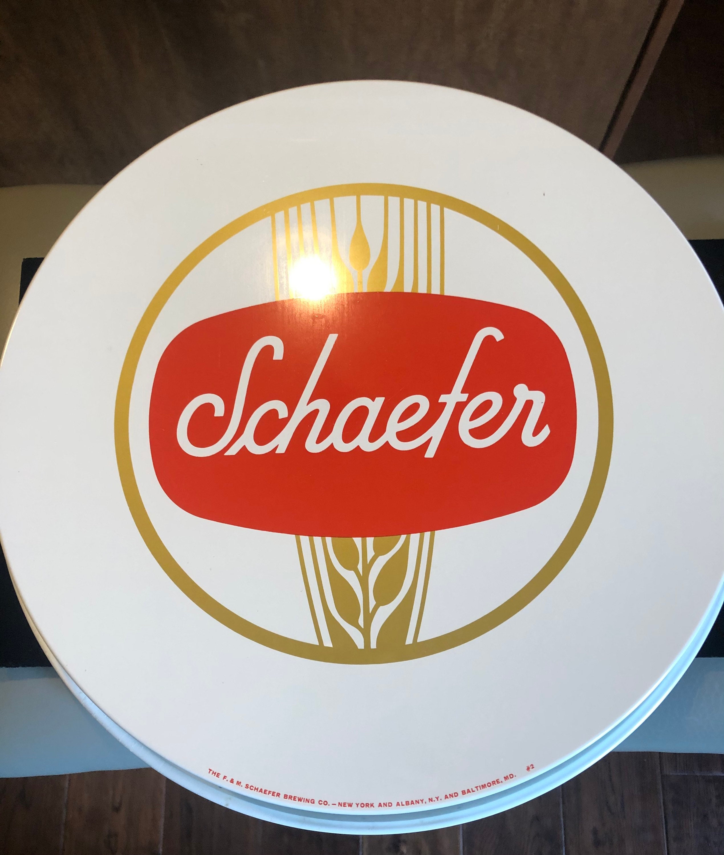Vintage Original 12 1/2 Inch Schaefer Beer Tray in Mint Condition With ...