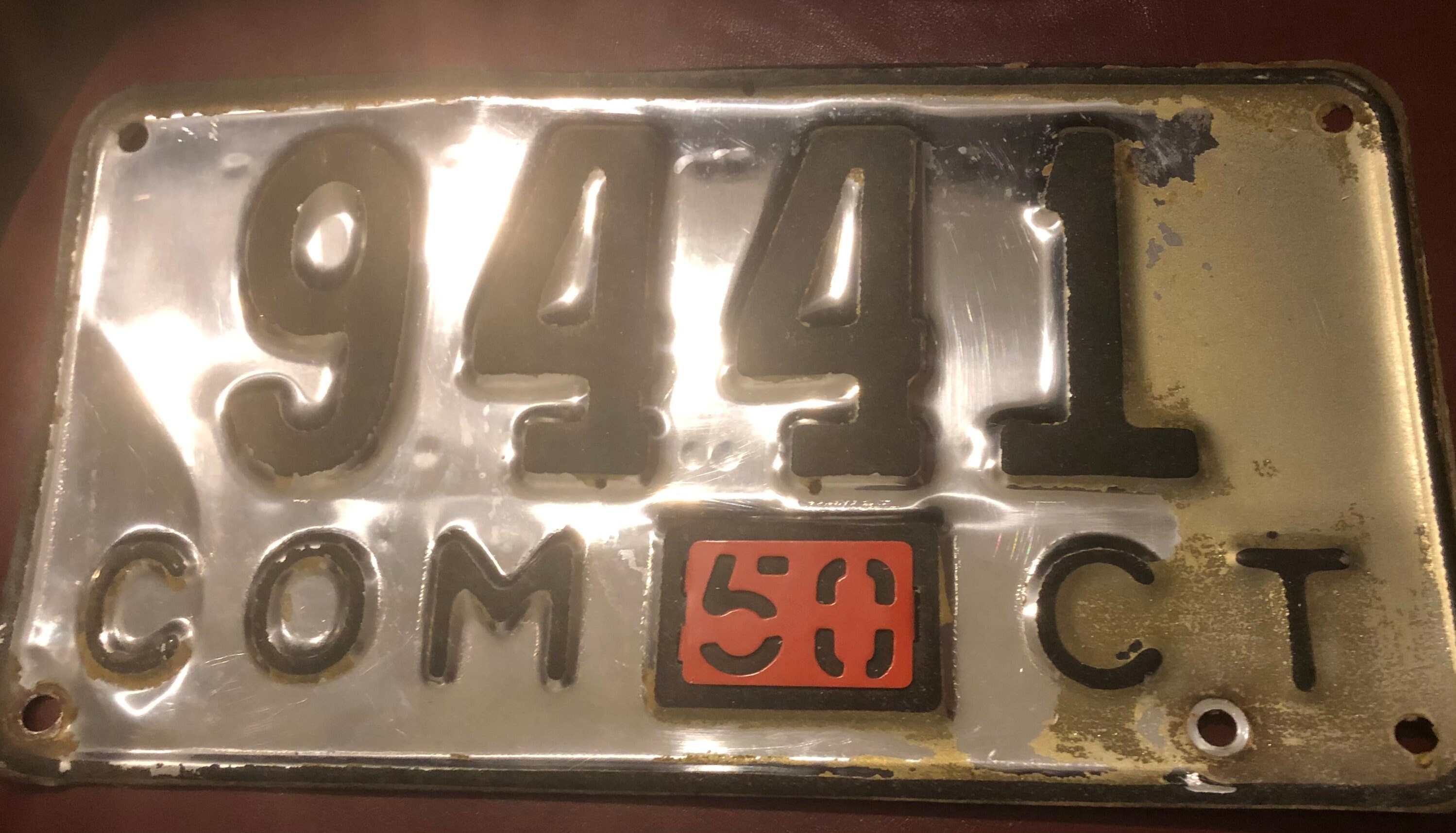 Vintage Original 1950 Connecticut Commercial License Plate in Good ...