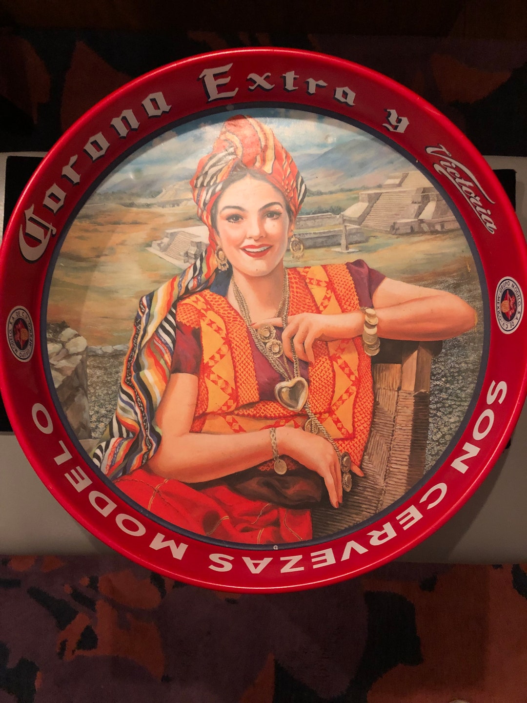 Vintage Original Corona Gypsy Lady 13 Inch Beer Tray in Mint Condition ...