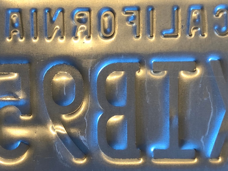 Vintage 1990s Original California License Plate in Excellent Condition ...