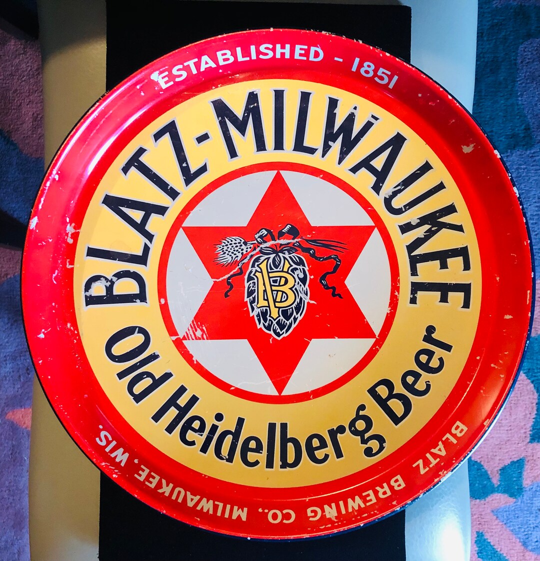 Vintage 1940s Blatz 12 Inch Beer Tray - Etsy