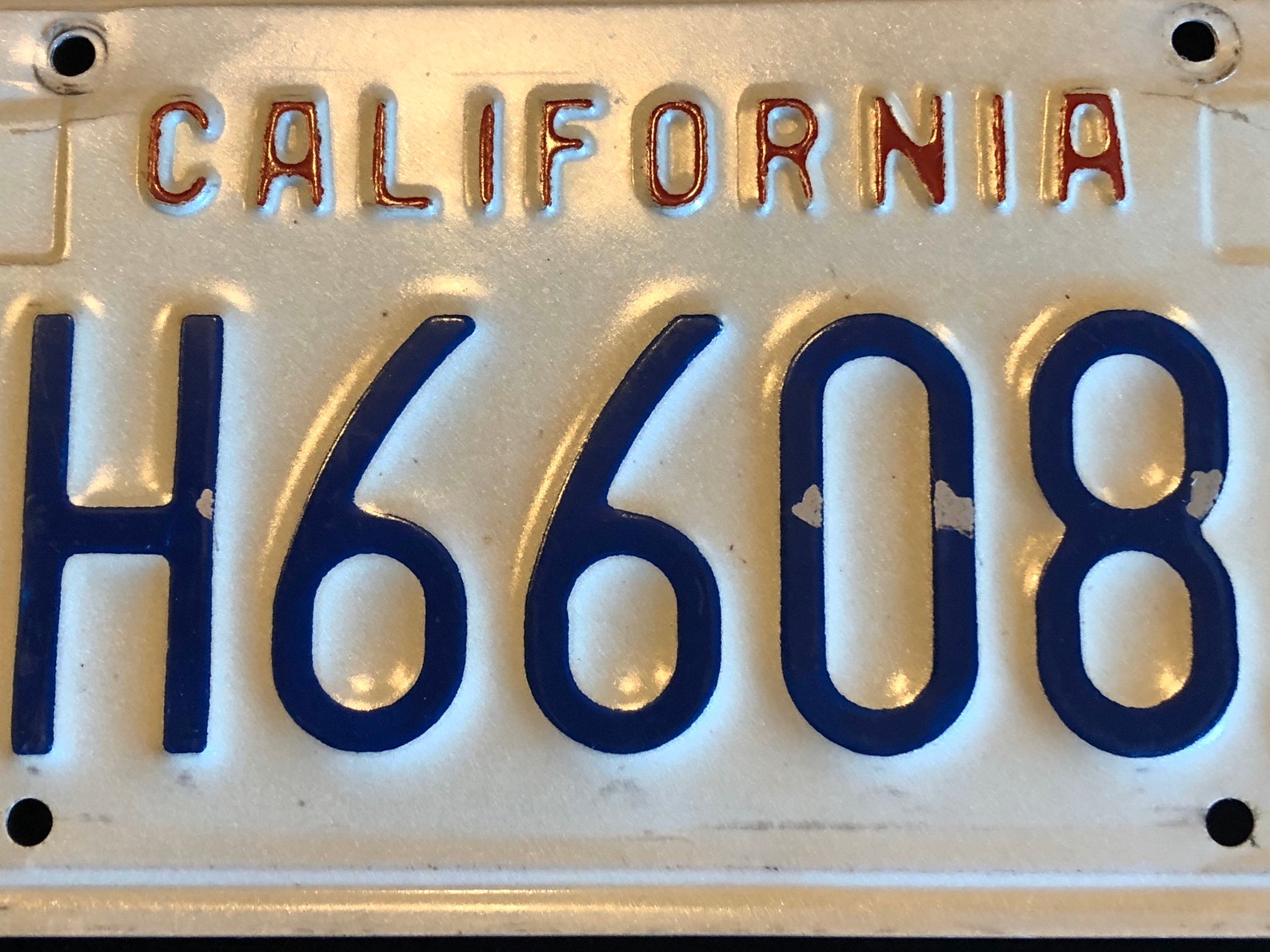 Vintage 1990s California License Plate in Excellent Condition - Etsy