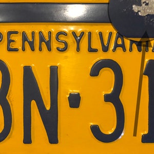 Vintage 1970 PA License Plate in Good Condition - Etsy