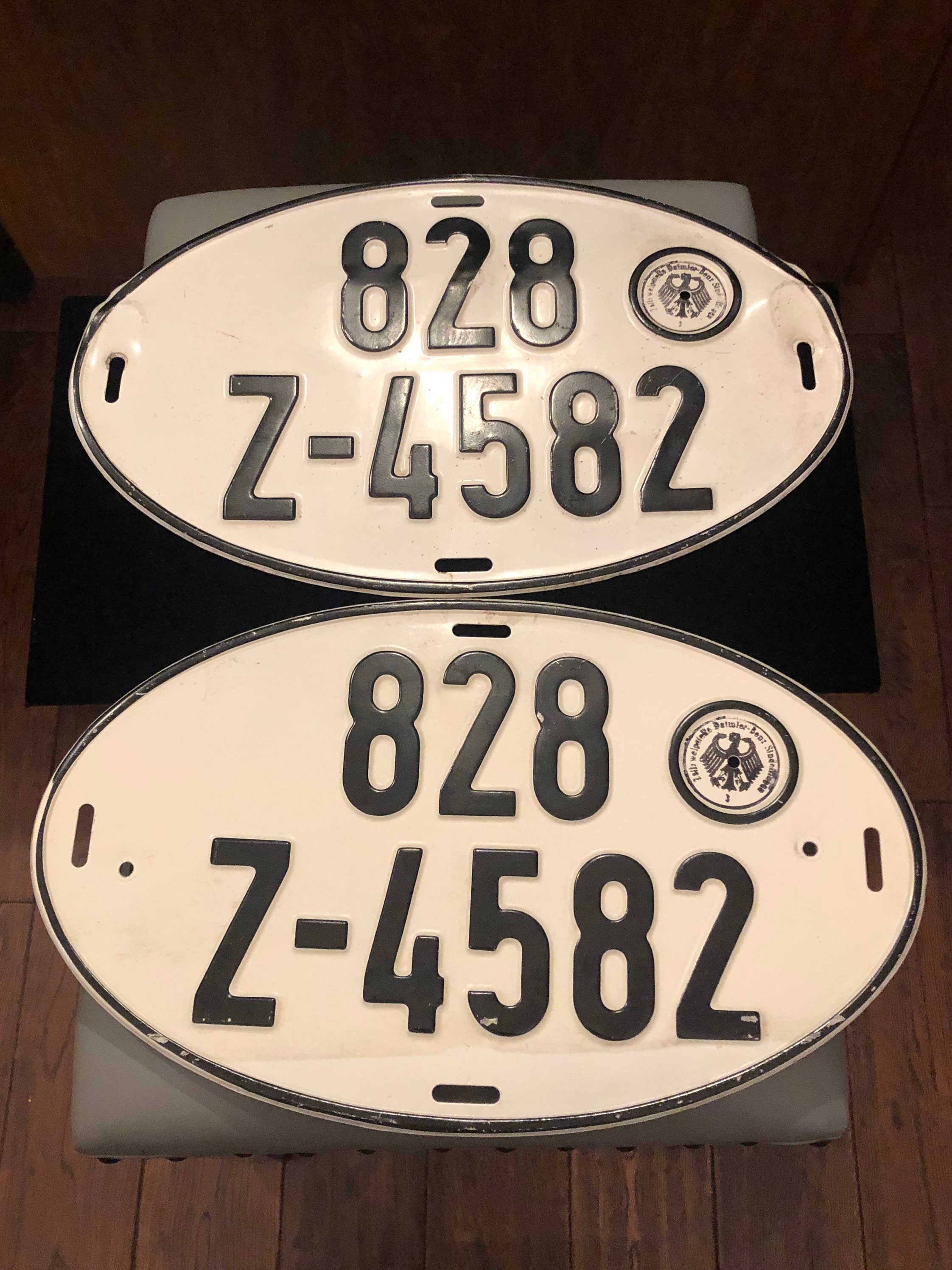 Vintage Matching Set of Two 2 Original 13 7/8 Inch West German Oval ...