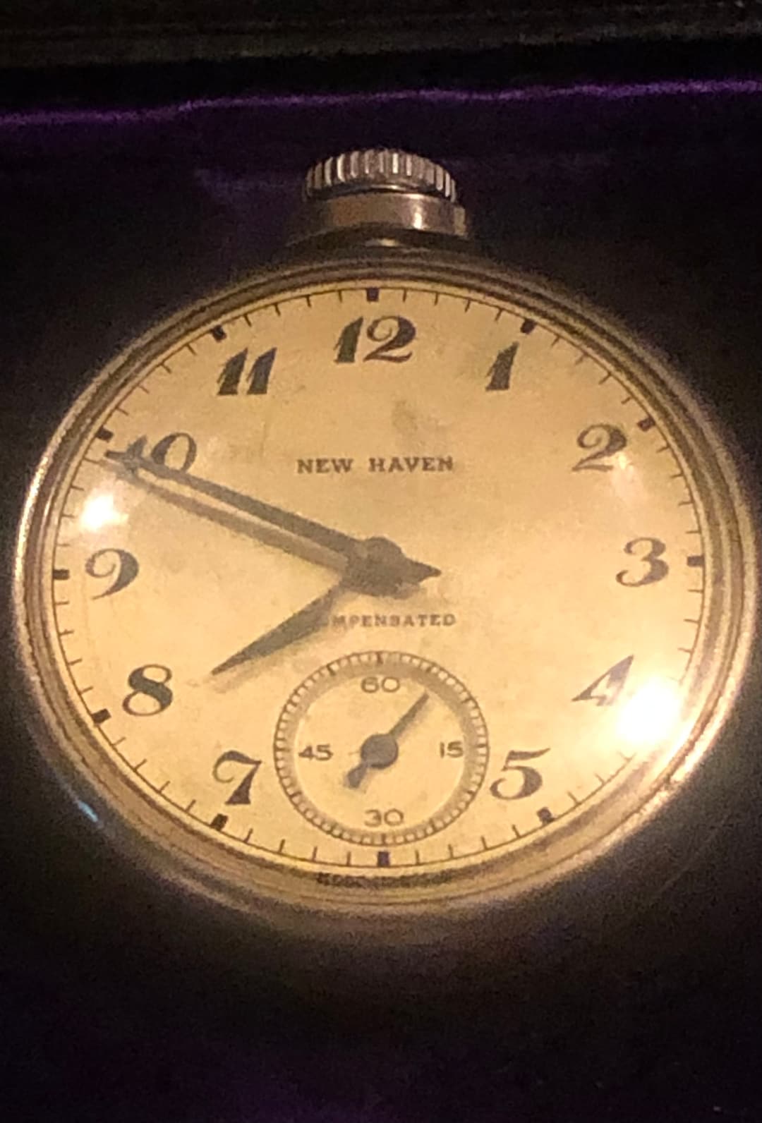 Vintage Original New Haven Pocket Watch in Good Condition - Etsy