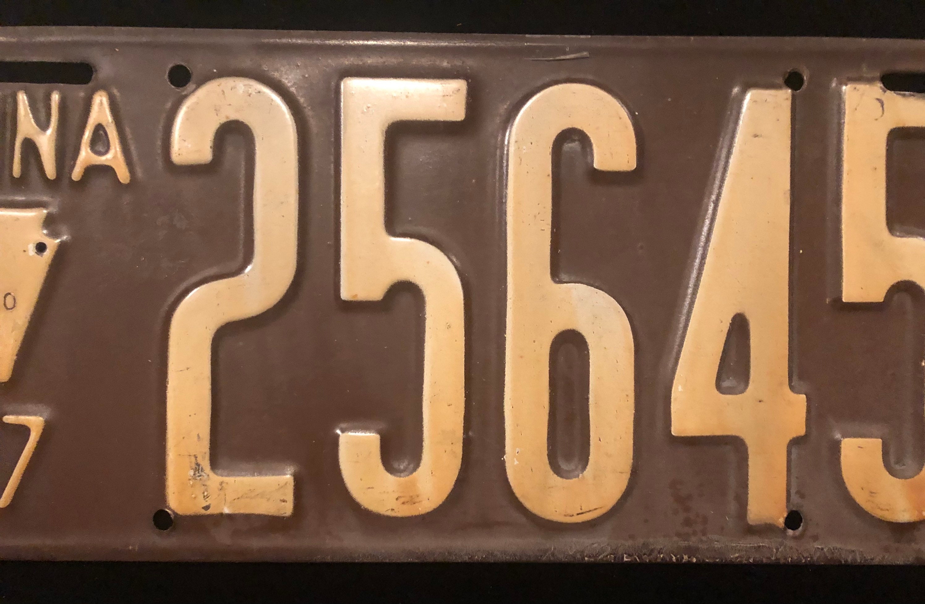 1917 Pennsylvania License Plate, Original Antique - Etsy