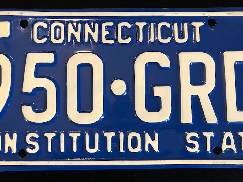 Vintage 1970s Condition Original License Plate in Excellent Condition ...