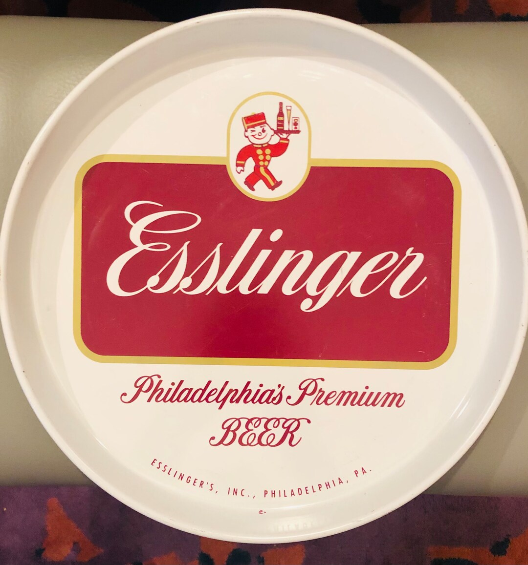 Vintage Esslinger 12 Inch Beer Tray in Excellent Condition - Etsy