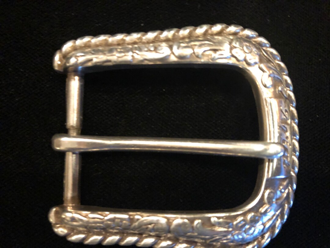 Beautiful Vintage Steel Floral Pattern Belt Buckle (unisex) - Etsy