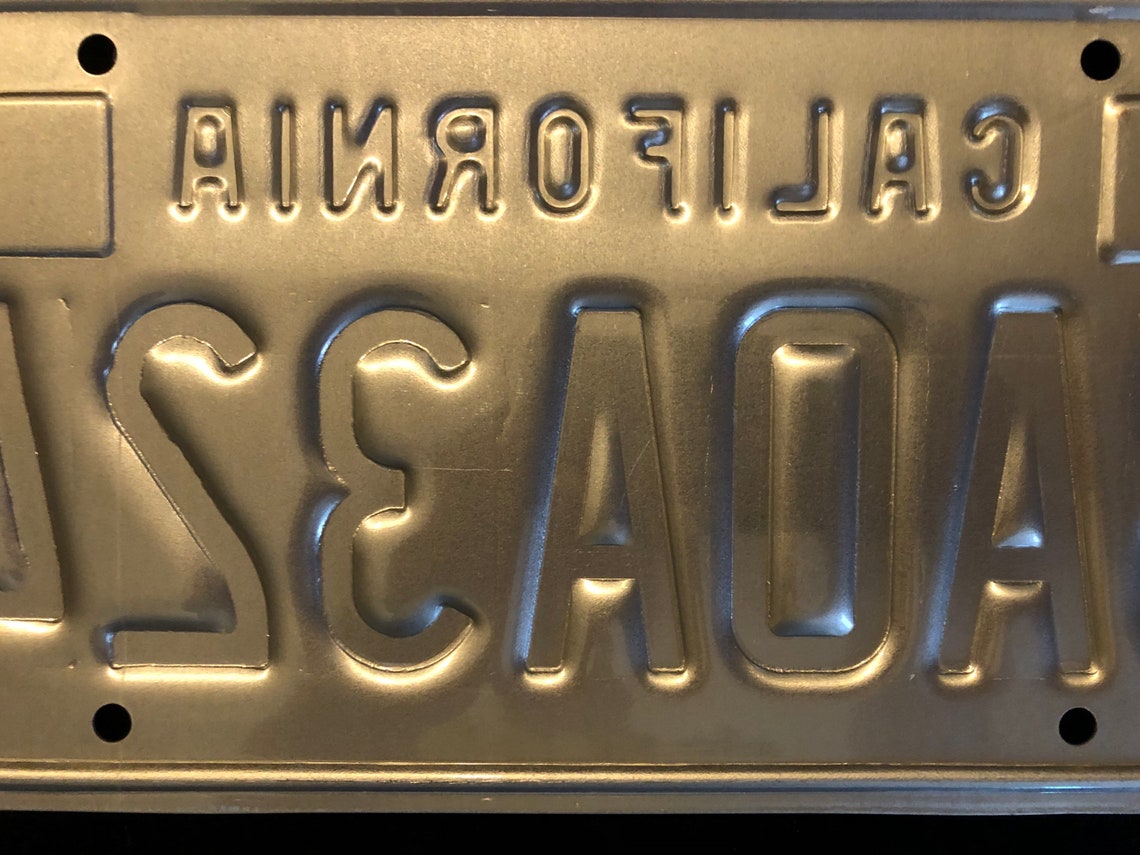 Vintage Original 1990 California License Plate in Mint Condition - Etsy