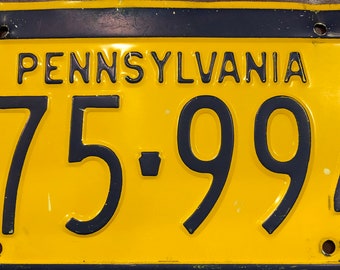 Vintage 1958 PA License Plate in Excellent Condition | Etsy