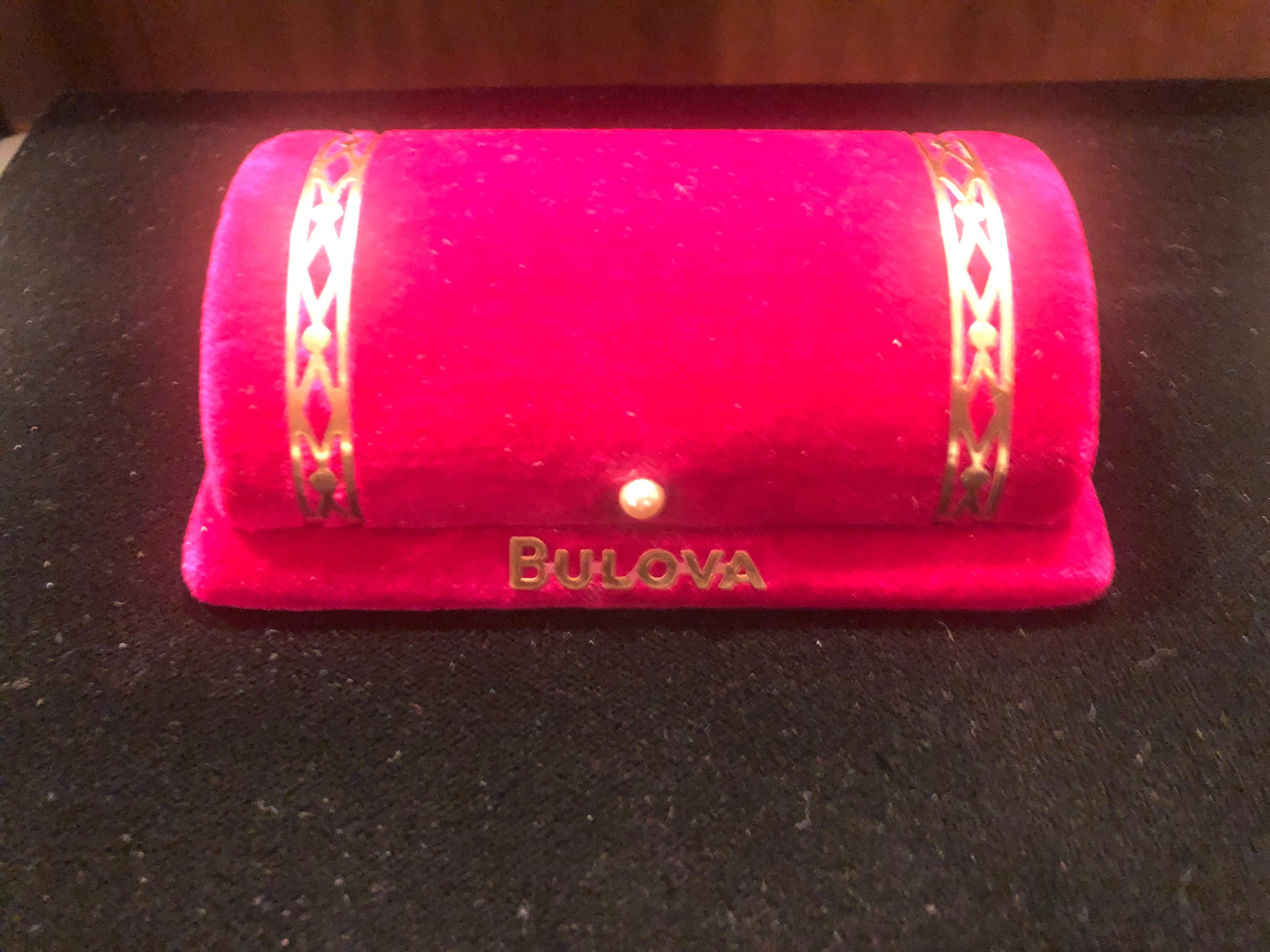 Beautiful Vintage Original 1940s Velvet Bulova Watch Box in - Etsy