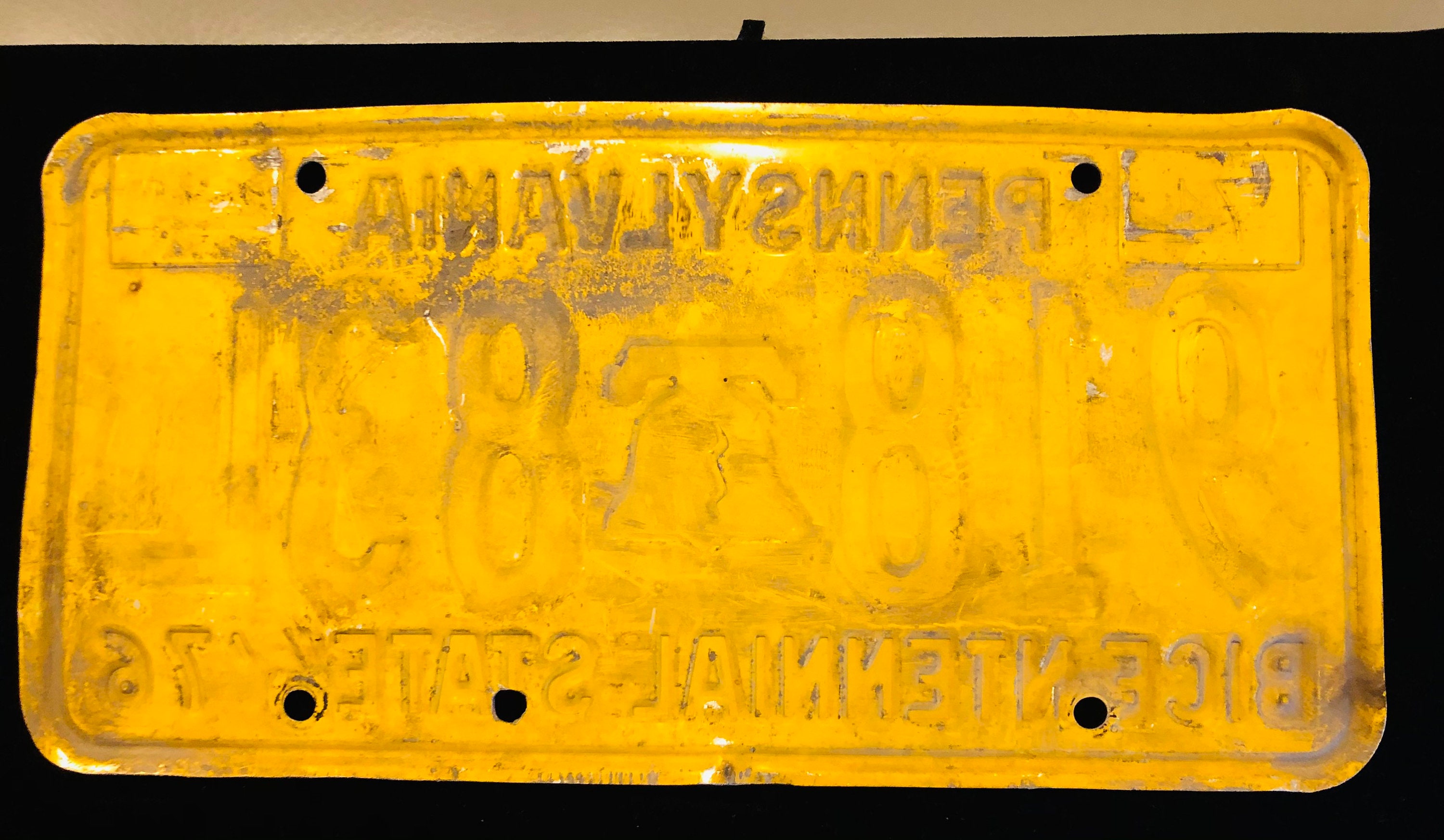 Vintage Original Bicentennial State 76 PA License Plate - Etsy