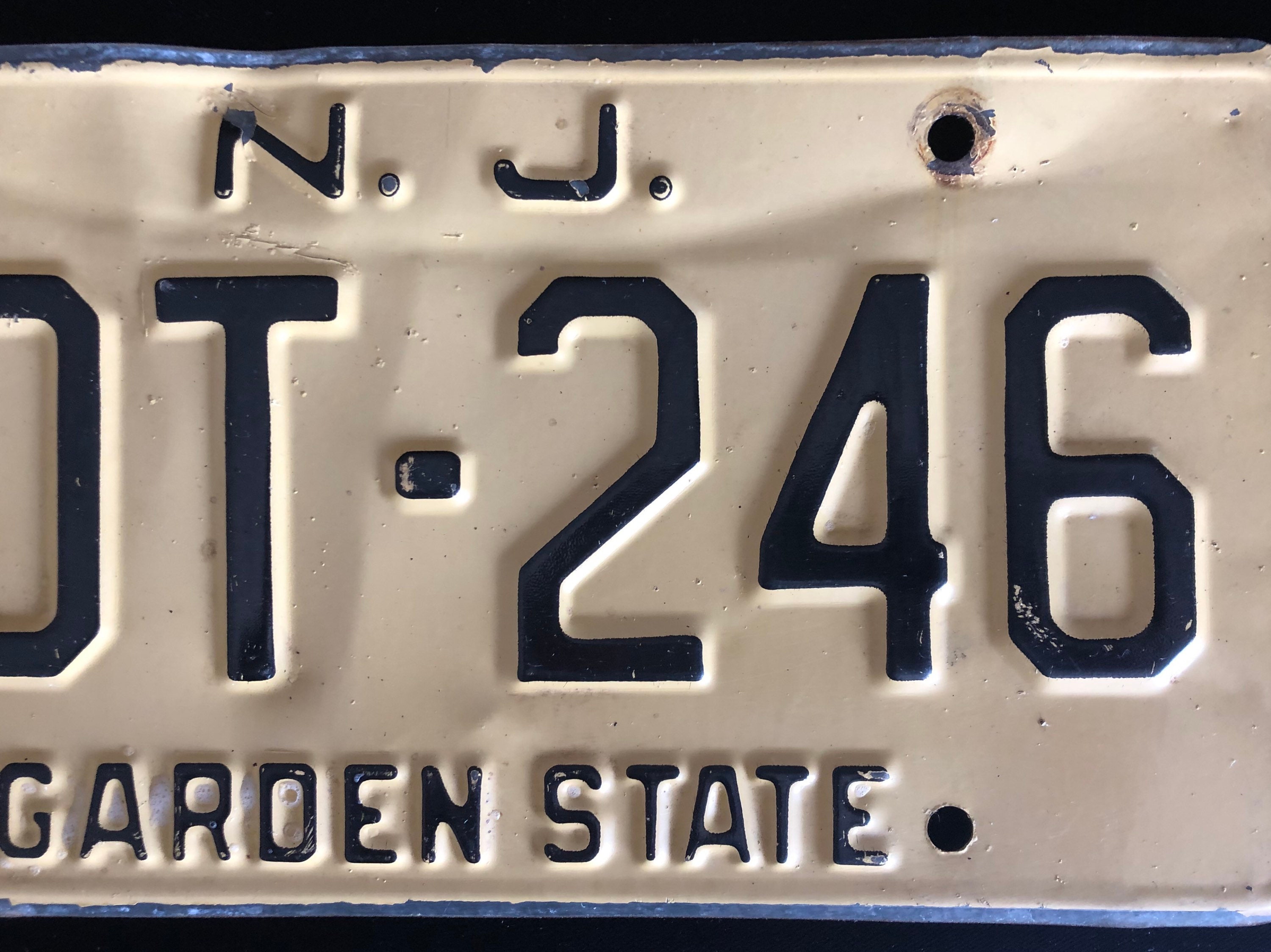 Vintage 1970 NJ License Plate( Garden State) in Good Condition - Etsy